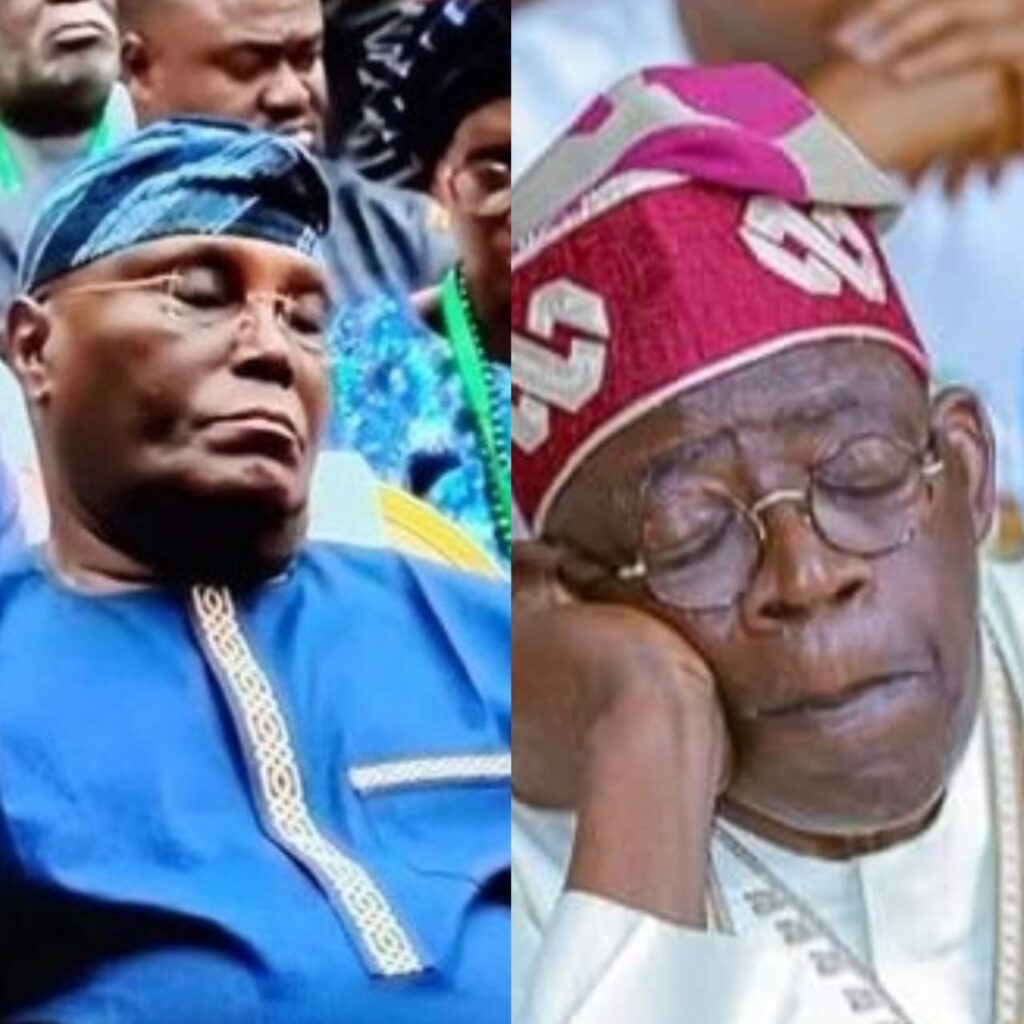 Social Media Users Dig Up Pictures Of Tinubu Sleeping Publicly To ...